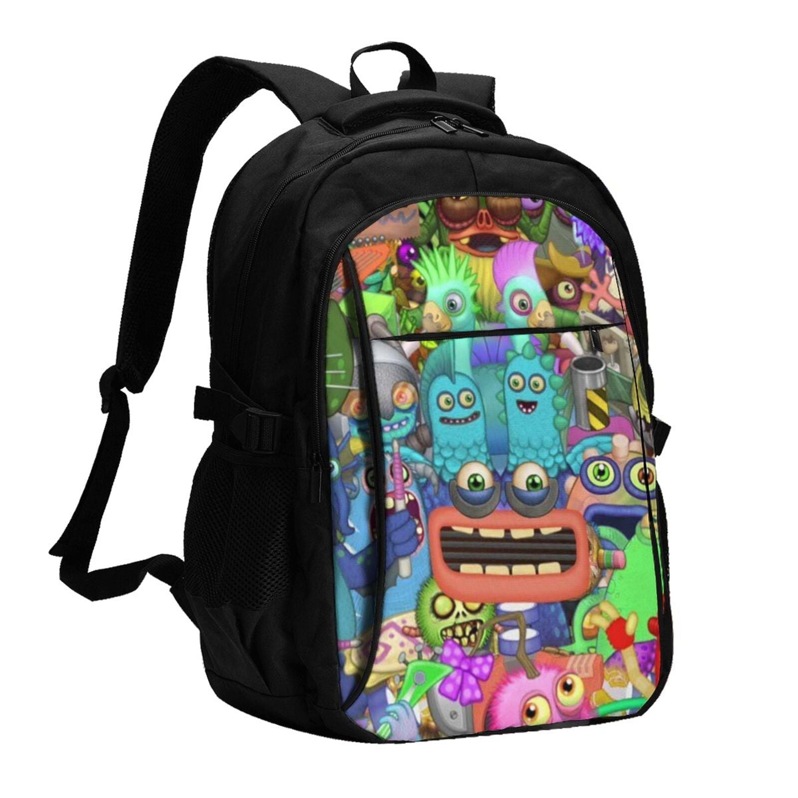 My Singing Monsters Travel Backpack With Usb Port Stylish Unisex Hiking ...
