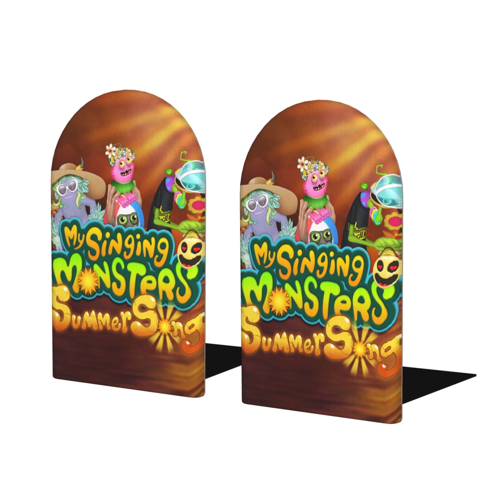 My Singing Monsters Wooden Bookends For Shelves, Decorative Book ...