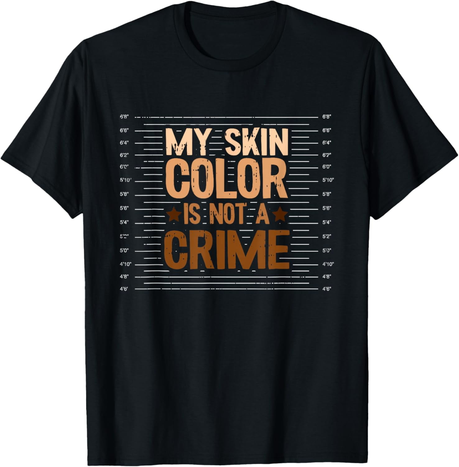 My Skin Color Is Not A Crime Black History Month BLM Melanin T-Shirt ...