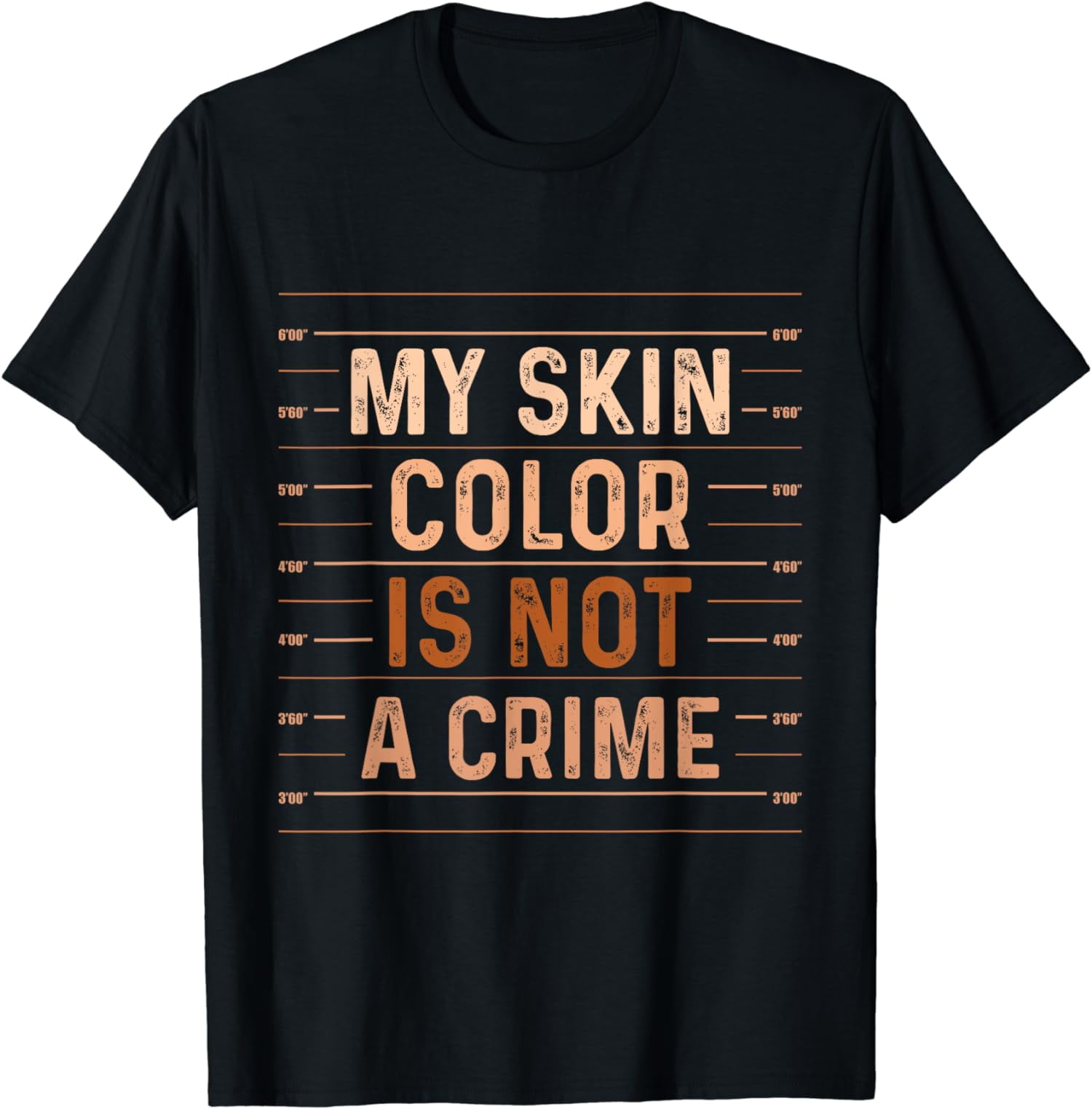 My Skin Color Is Not A Crime - MLK Day Black History T-Shirt - Walmart.com