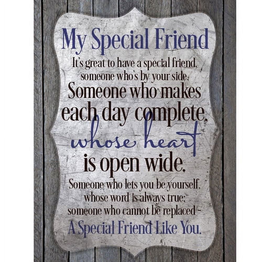 My Special Friend New Horizons Textual Art Wood Plaque - Walmart.com