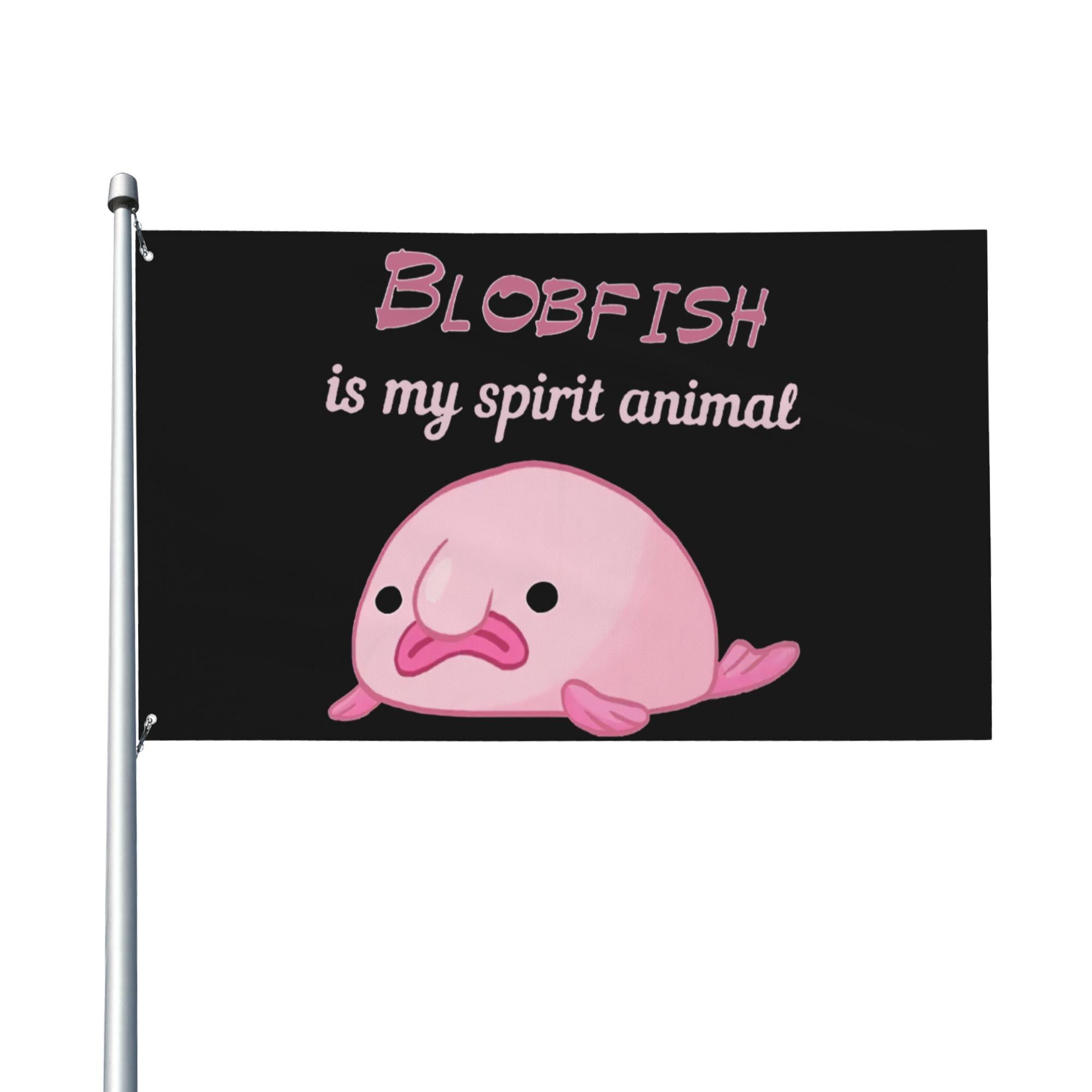My Spirit Animal Blobfish Flag Built For Outdoor Use America Banner ...