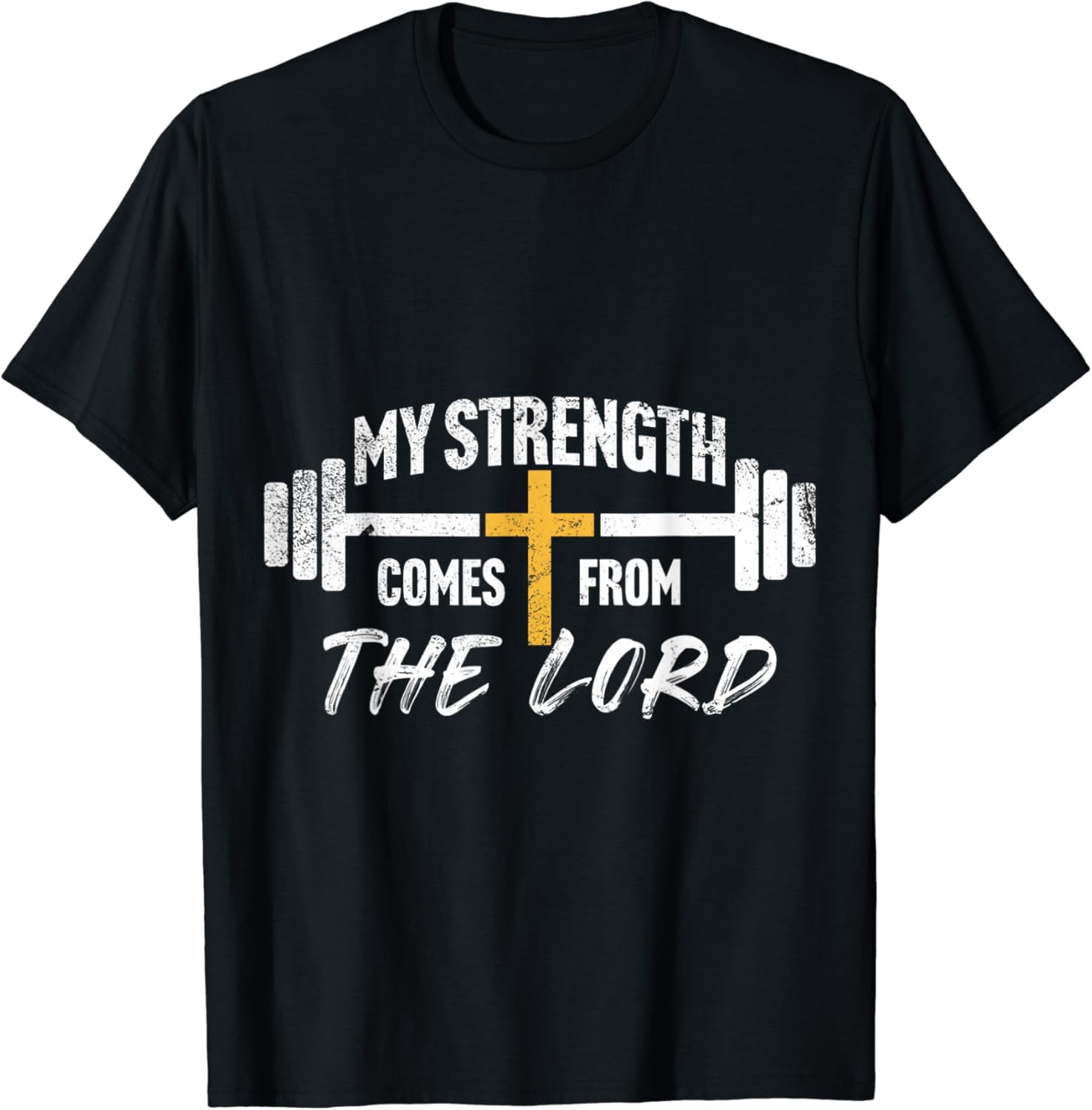 My Strength Christian Men Bible Verse Gym Workout T-Shirt - Walmart.com