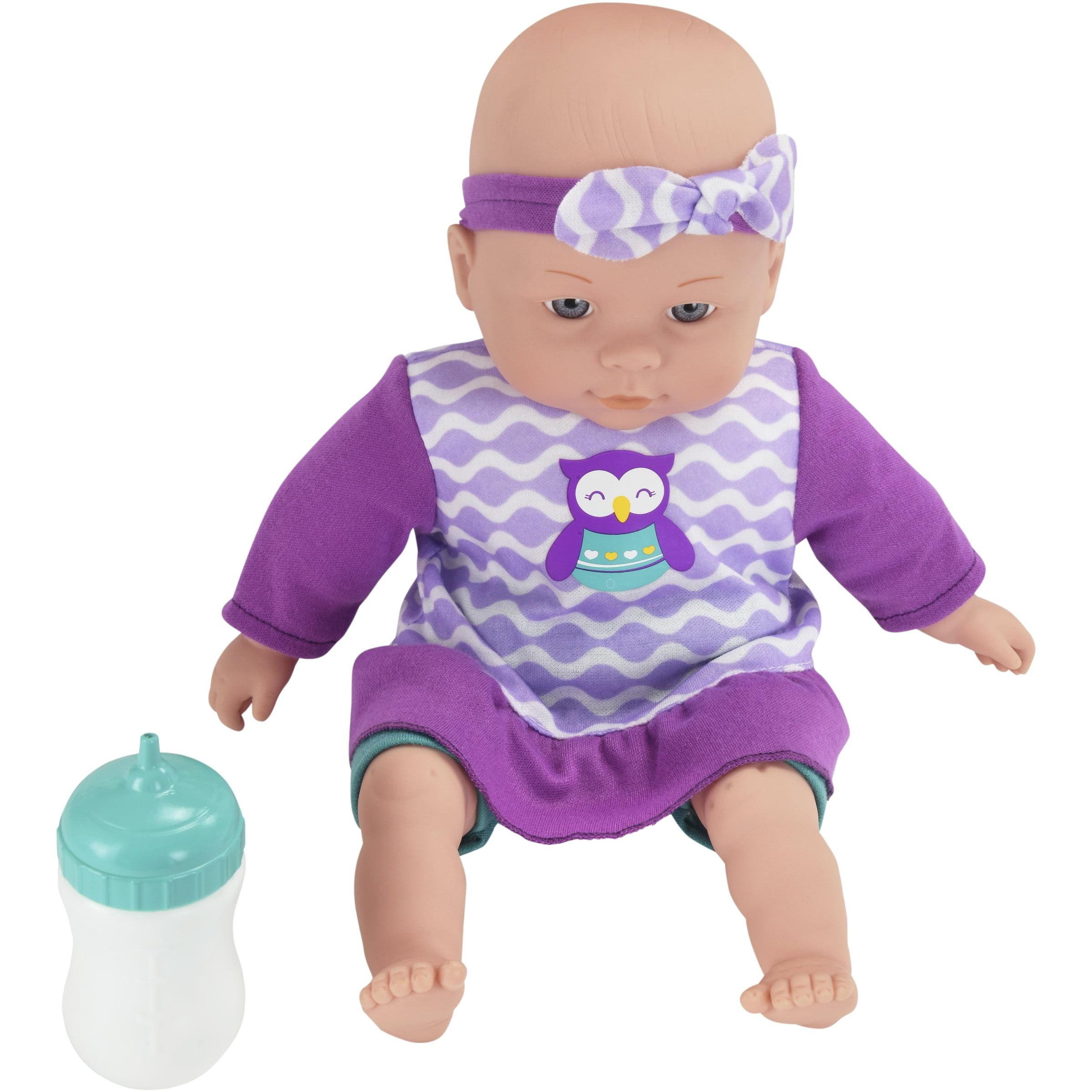 My Sweet Love 12.5" My Cuddly Baby with Sound Effects, Purple Outfit ...