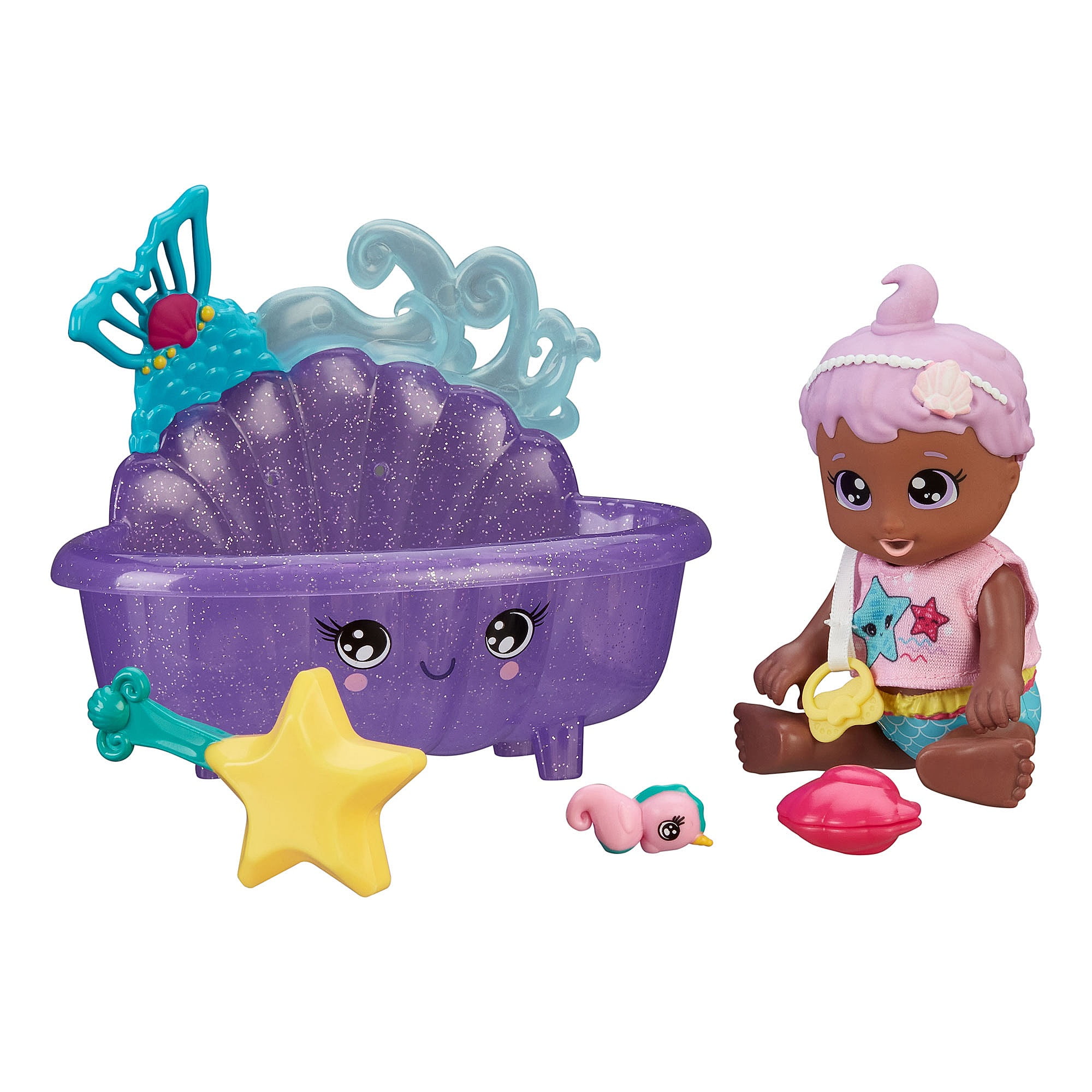 My Sweet Love 5-Inch Charm Cutesies Mermaid Play Set, Deep Tan ...