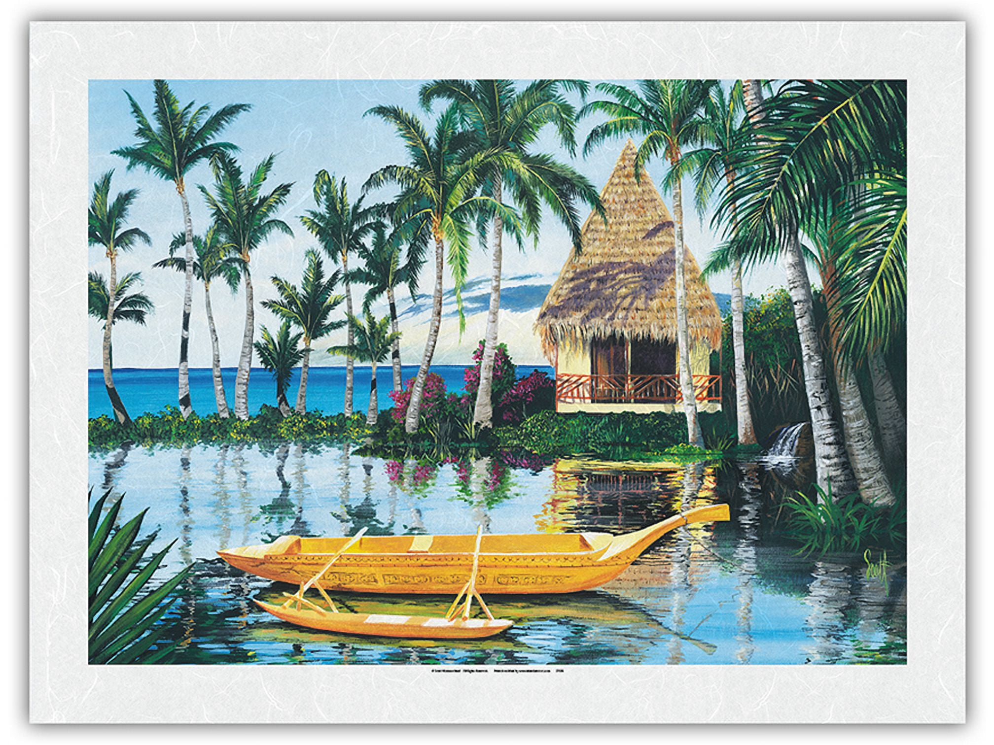 My Taxi - Hawaiian Outrigger Canoe - From an Original Color Painting by ...