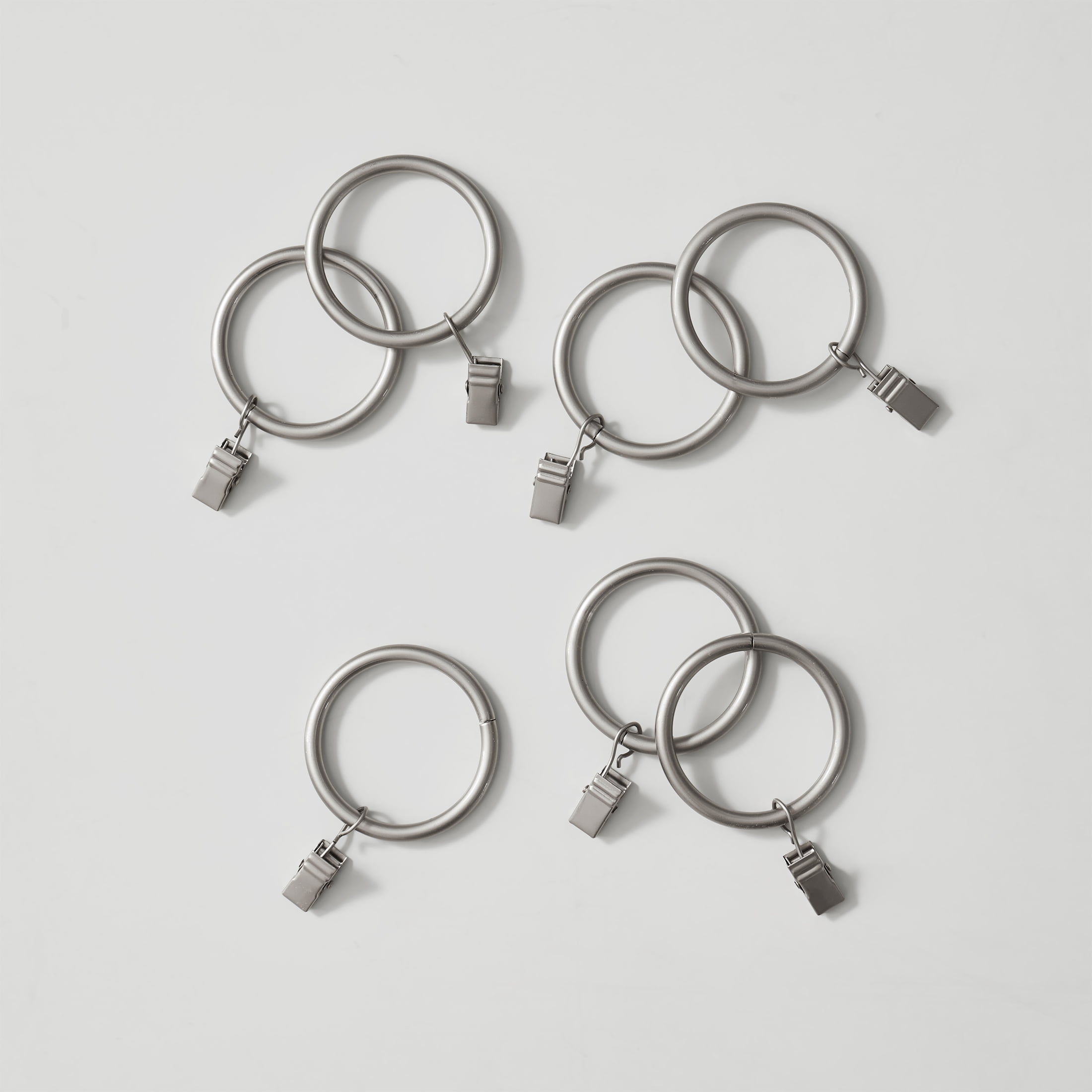 My Texas House Matte Metal Curtain Clip Rings - 7 - Walmart.com