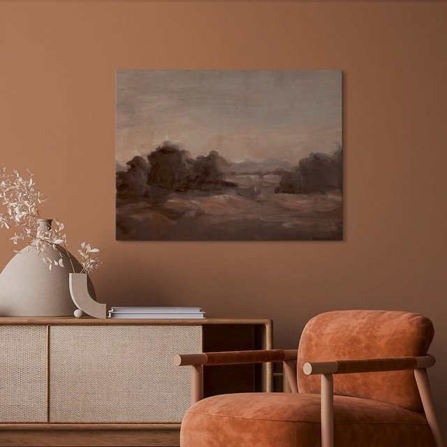 My Texas House, Autumn Scenic, Modern Farmhouse Landscape Unframed ...