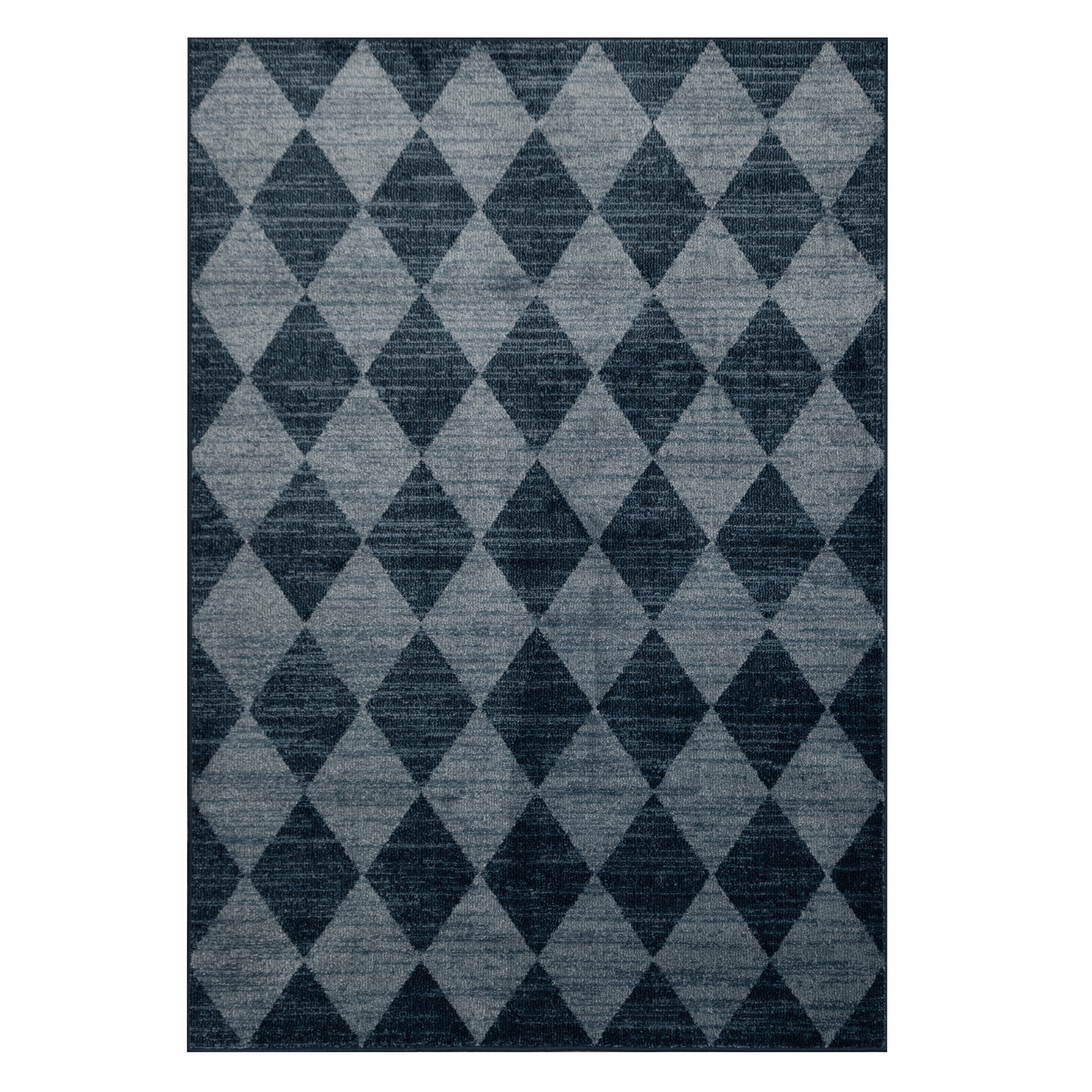 Free Shipping! My Texas House Bronwyn Blue Geometric Diamond Area Rug ...