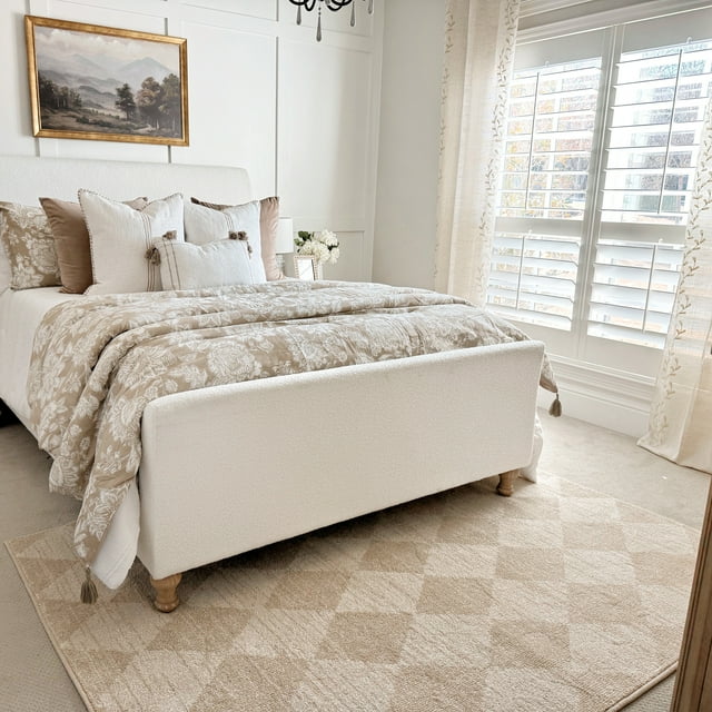 My Texas House Bronwyn 7'10" X 9'10" Beige Geometric Area Rug - Walmart.com