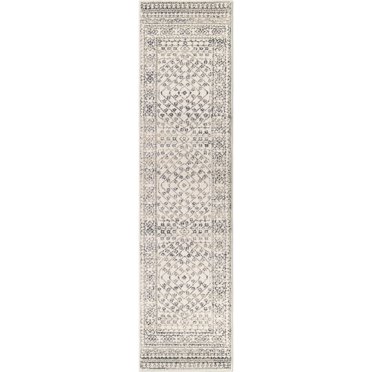 My Texas House Lady Bird 6'6" X 9'6" Gray Damask Outdoor Rug - Walmart.com