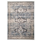 My Texas House Eastern Passage 8'6" X 11'6" Blue Grey Floral Area Rug ...