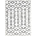 My Texas House Grapevine 7'9" X 10'10" Gray Geometric Outdoor Rug ...