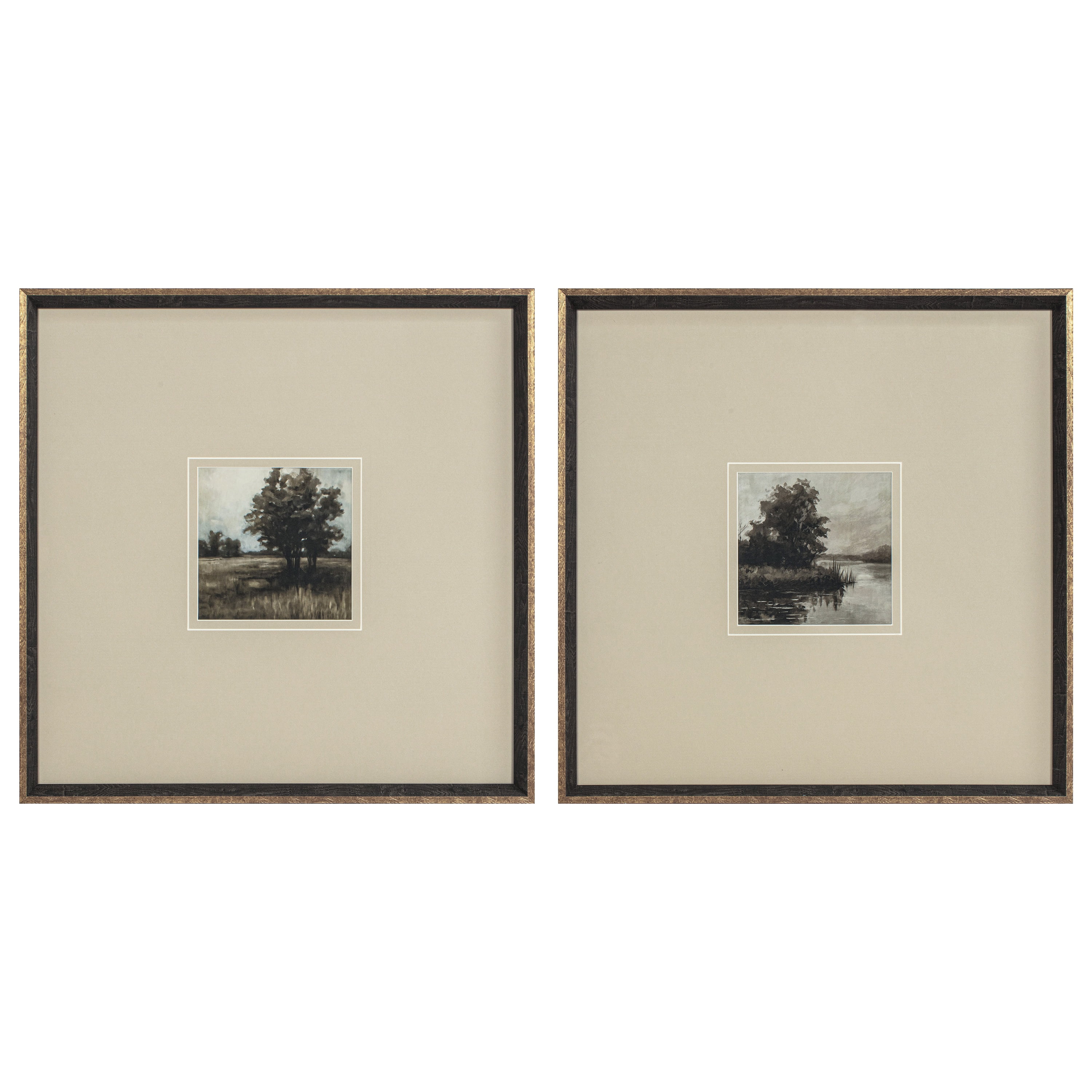 My Texas House Grassland Riverside Framed Wall Art 20x20 - Walmart.com