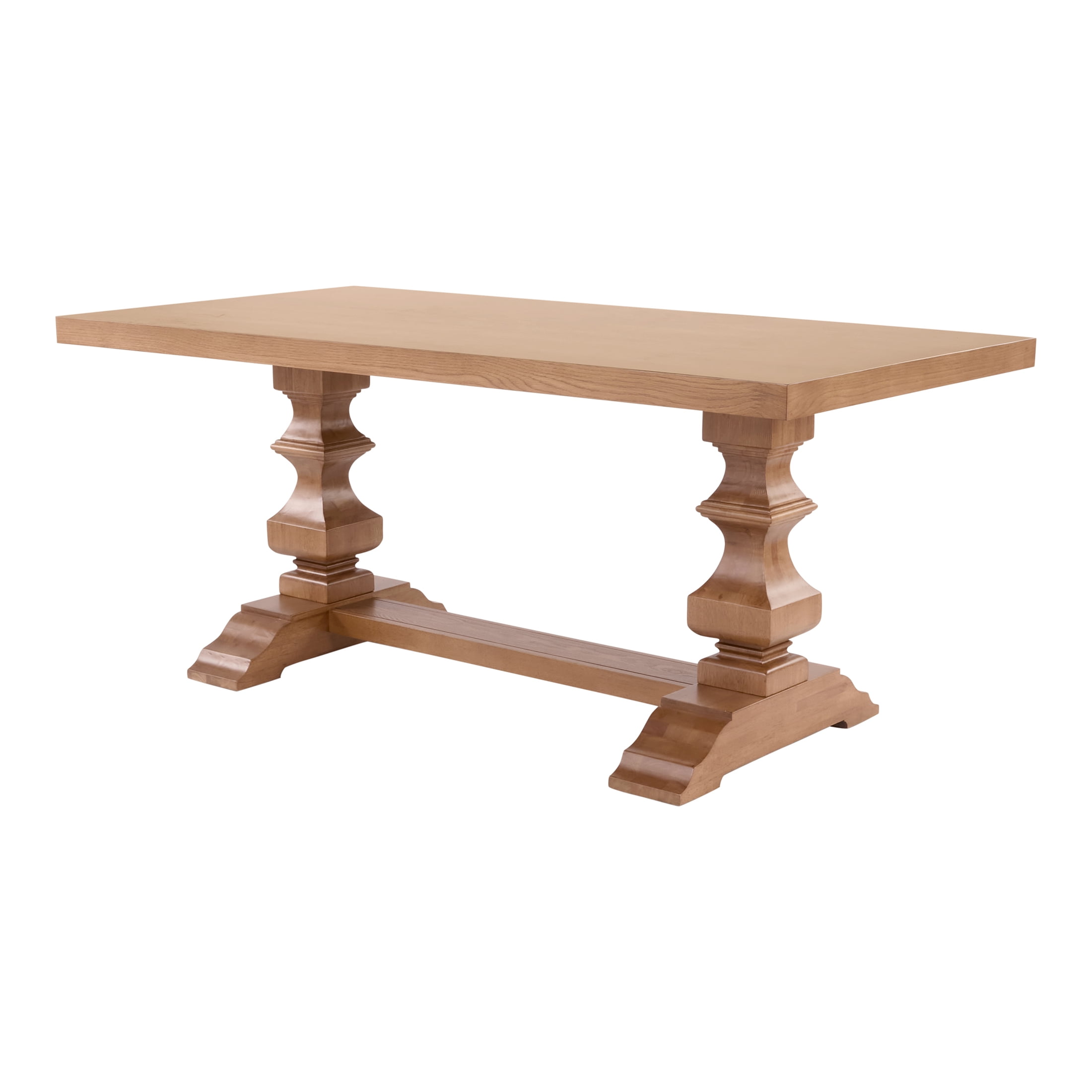 My Texas House Grove Trestle Dining Table, Warm Brown - Walmart.com