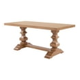 My Texas House Grove Trestle Dining Table, Warm Brown - Walmart.com