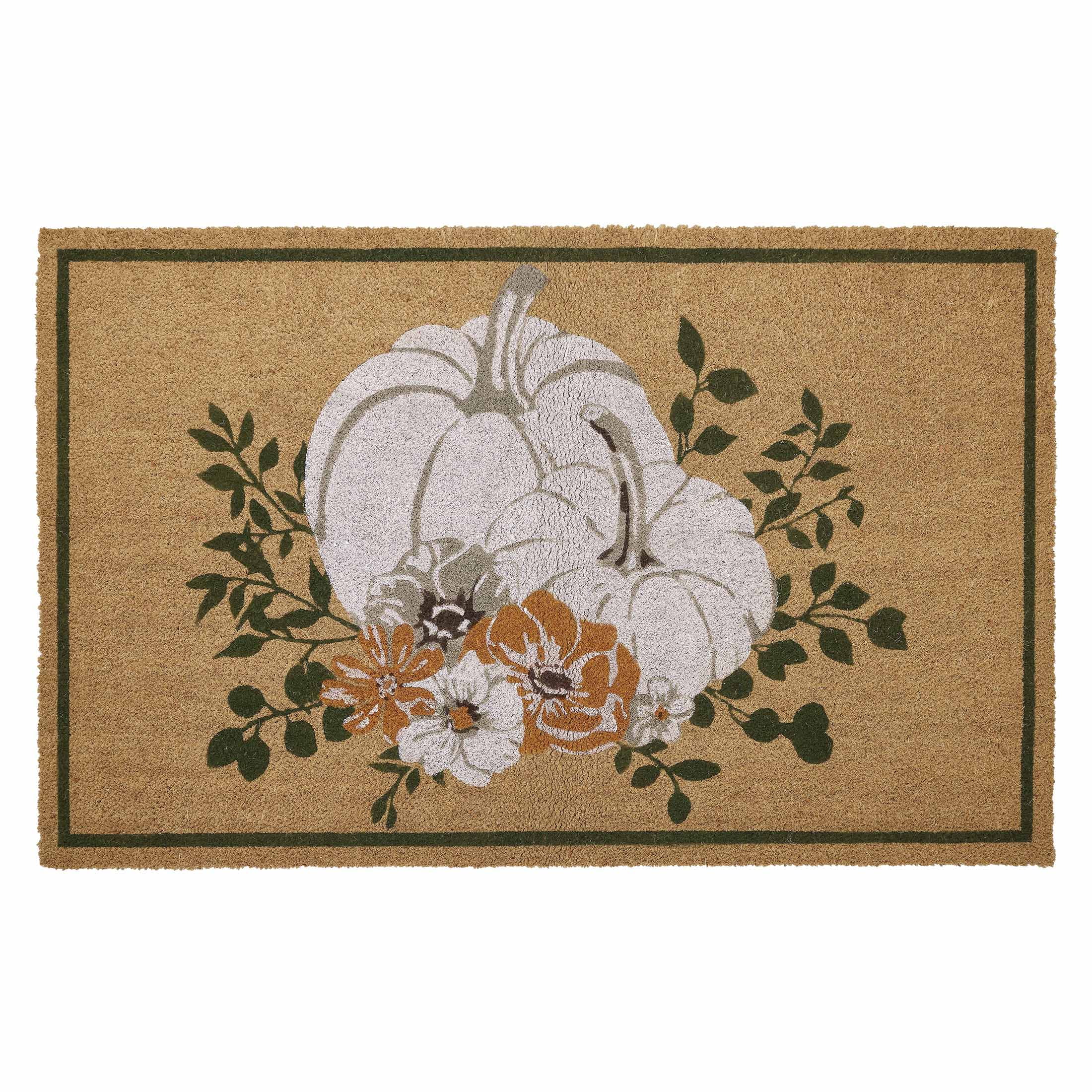 My Texas House Fall Harvest Coir Doormat 30x48 Natural Fiber with ...