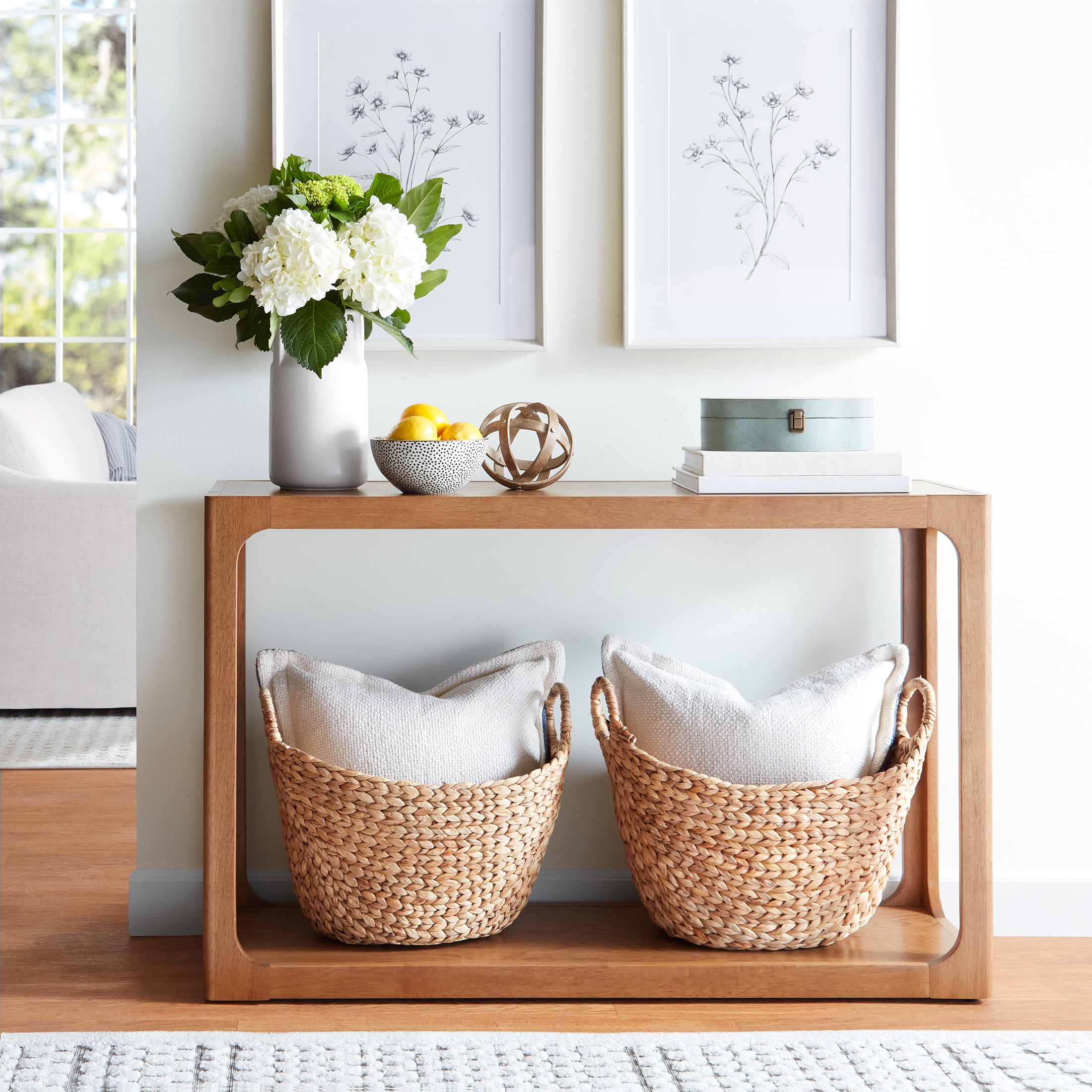 My Texas House Haven Console Table, Warm Brown - Walmart.com