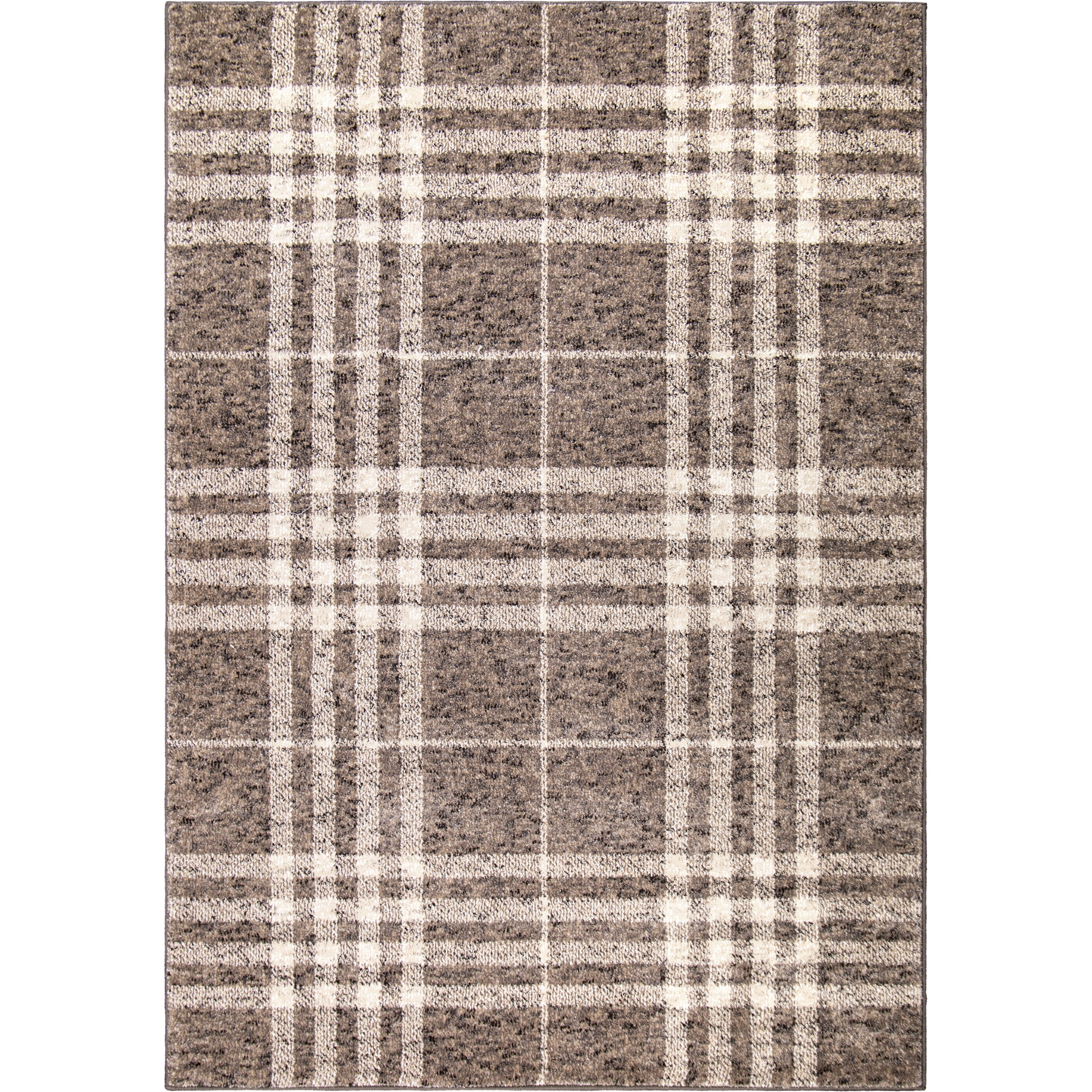 My Texas House Highlands 8' X 10' Dark Beige Plaid Area Rug - Walmart.com