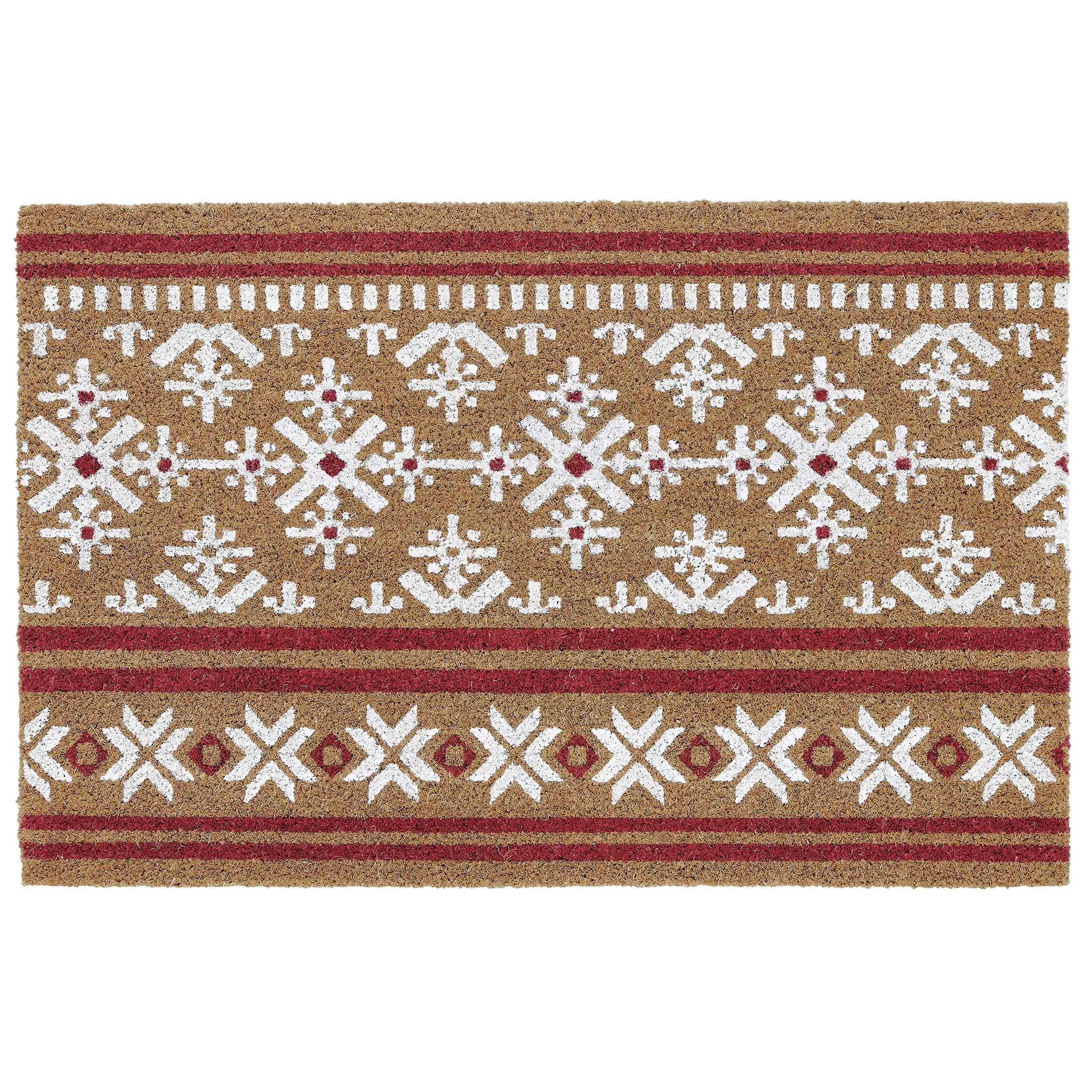 My Texas House Holiday Snowflake Coir Doormat, 30" x 48" - Walmart.com