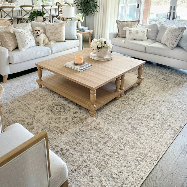 My Texas House Maeve 2' X 3' Tan Geometric Area Rug - Walmart.com