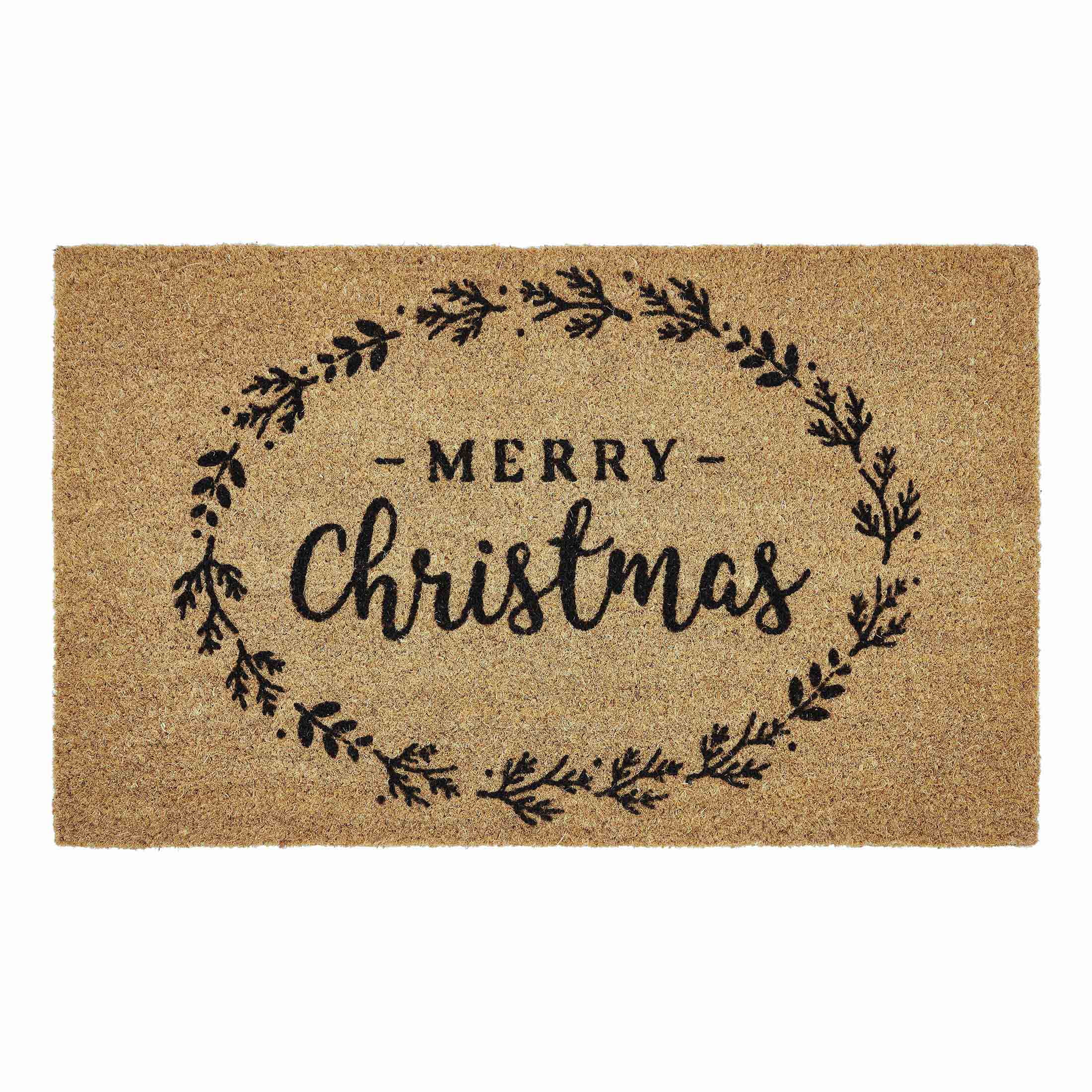 My Texas House Merry Christmas Coir Doormat - 18 x 30 Size - Walmart.com