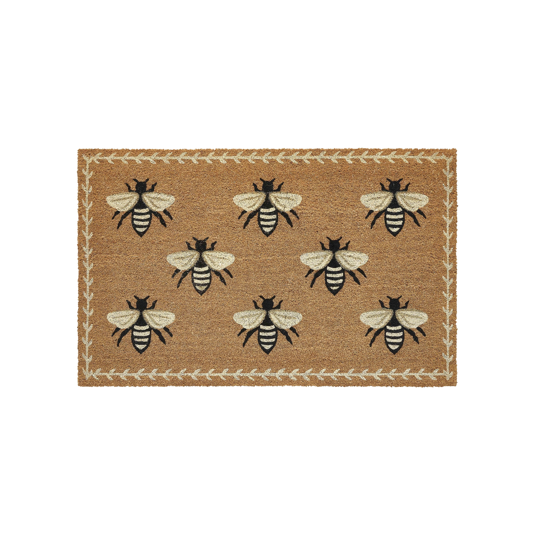 My Texas House Multi Bee with Border Outdoor Coir Mat, 18" x 30 ...