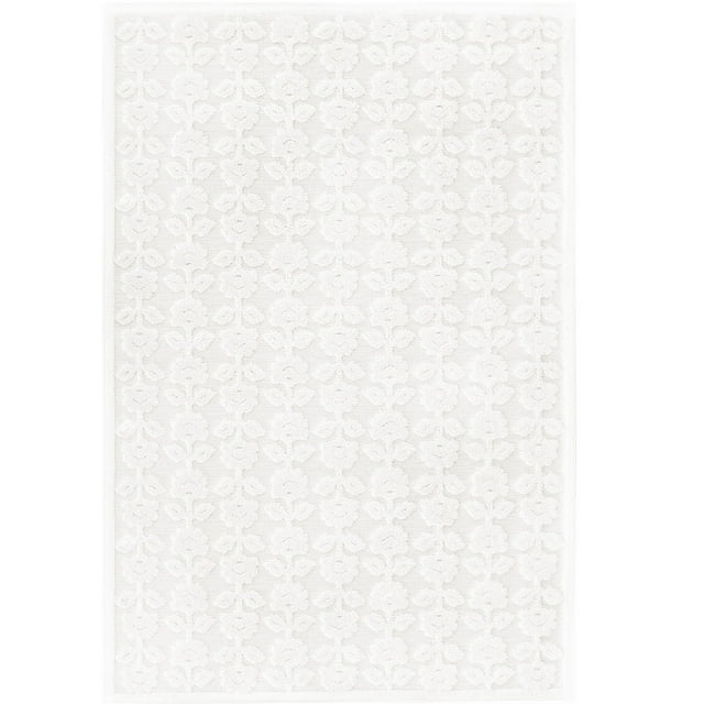 Free Shipping! My Texas House Poppy 5'3" x 7' Natural Floral Indoor ...