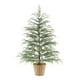 Potted 4ft Pre-Lit Twinkle LED Cypress Artificial Christmas Tree, Green, 100 LED, by My Texas ...