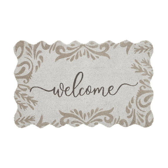 My Texas House Taupe Welcome Outdoor Coir Doormat, 18" x 30" - Walmart.com