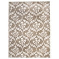 My Texas House Willow 5'3" x 7' Taupe Grey Floral Indoor Area Rug ...