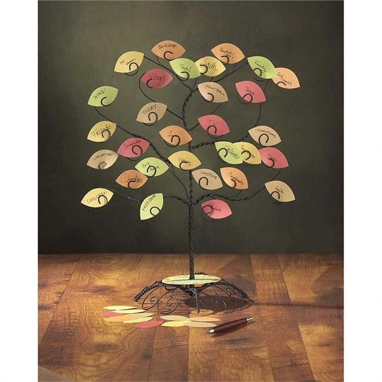 My Thankful Tree with 30 Blank Cardstock Leaves Metal Tabletop Decor ...