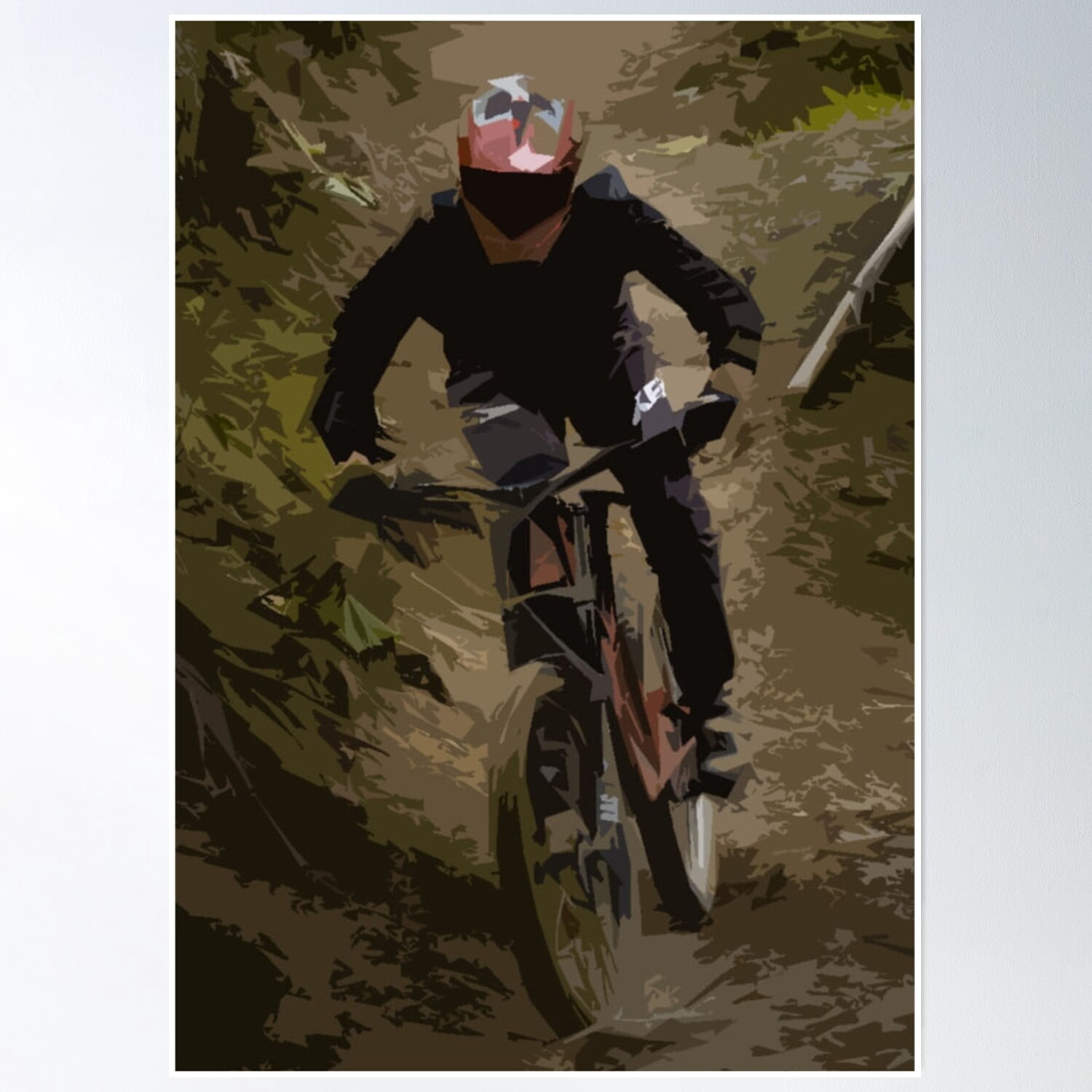 My Therapy: Mountain Bike Poster Wall Art, Modern Wall Decor, 12x18 ...