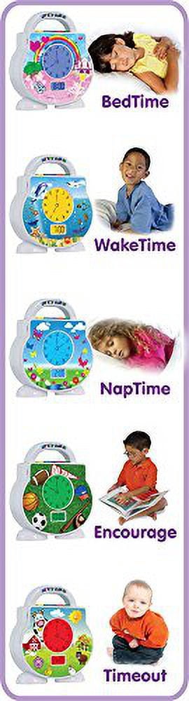 My Tot Clock Toddler Clock, White - Walmart.com