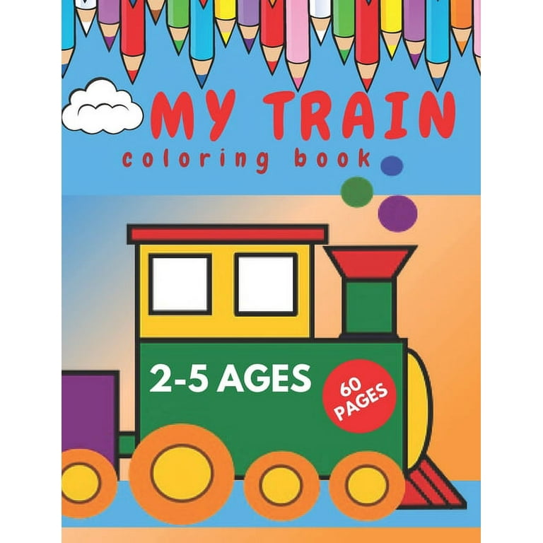 train coloring pages preschool