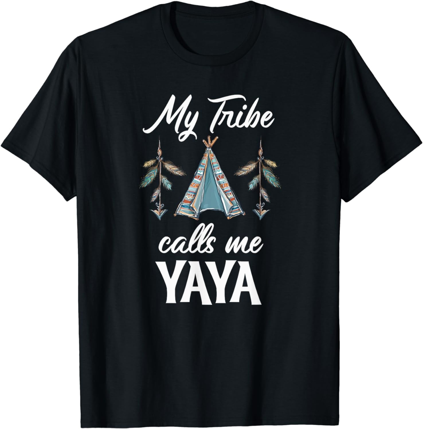My Tribe Calls Me Yaya American Greek Grandmother Design T-Shirt ...