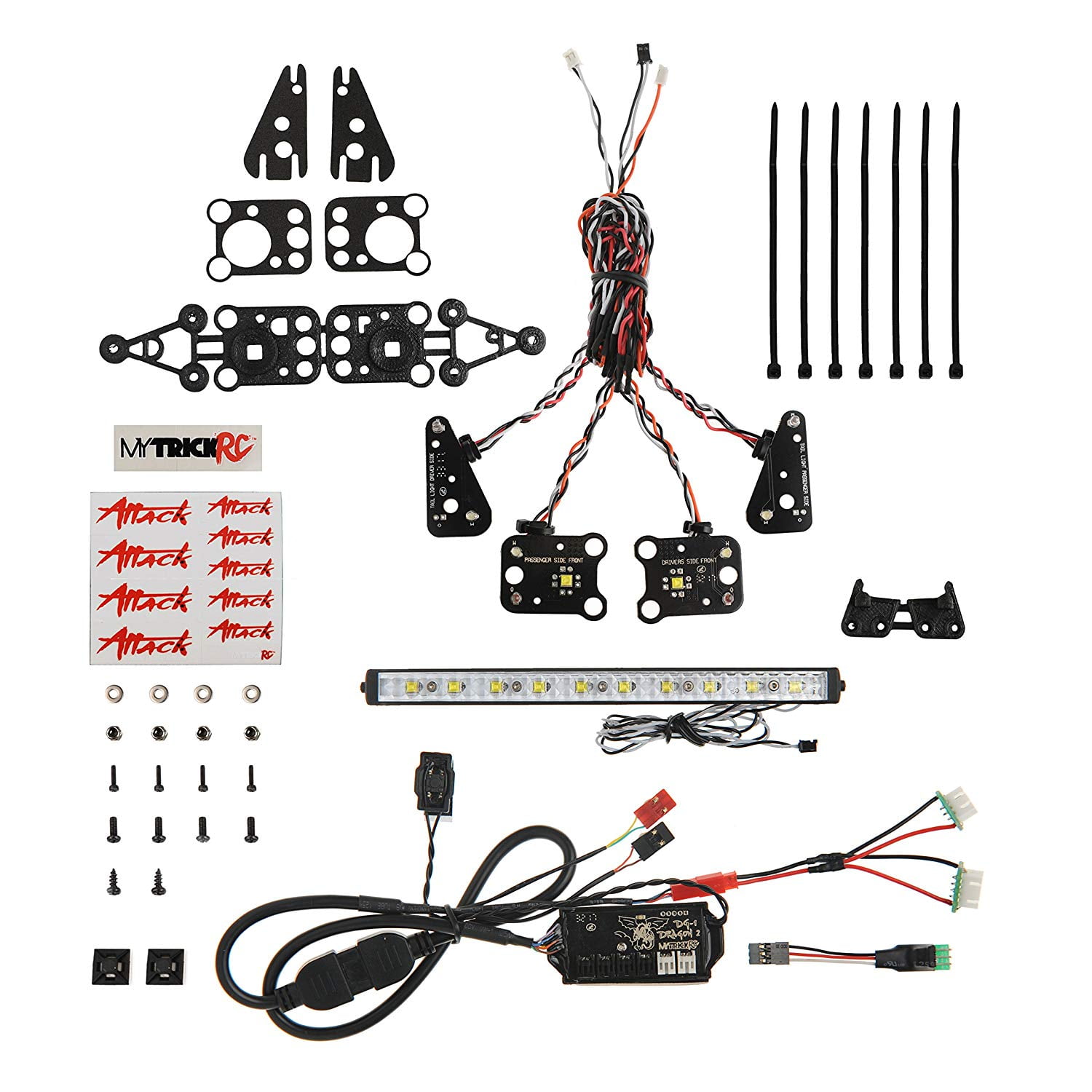 My Trick RC -TD5 Dg-1 Trx4 Kit (Kit Includes - 5 Inch Attack Light Bar ...