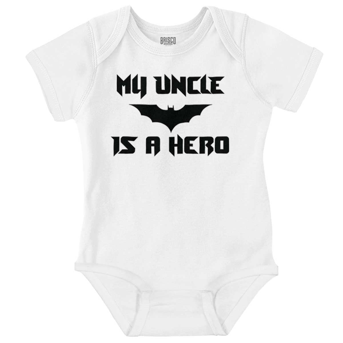 My Uncle is a Hero Superhero Bat Romper Boys or Girls Infant Baby ...