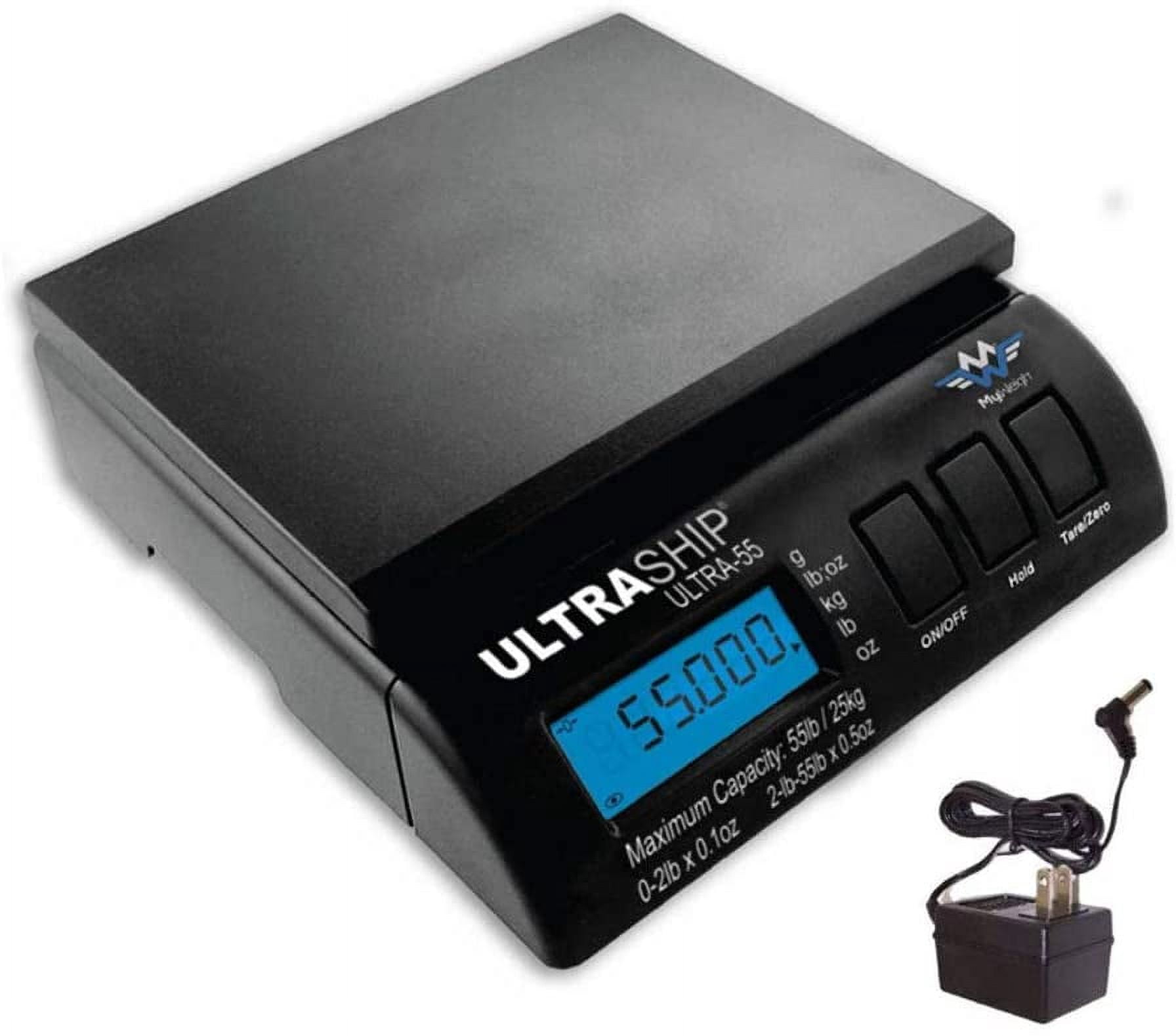 My Weigh Ultraship 55 Postal Scale in Black with Power Supply Adapter ...