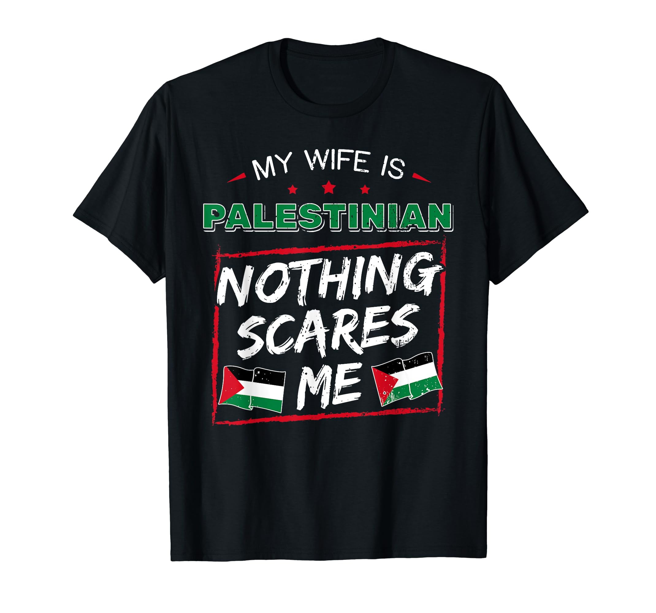 My Wife Is Palestinian Palestine Heritage Roots Flag Pride T-Shirt ...