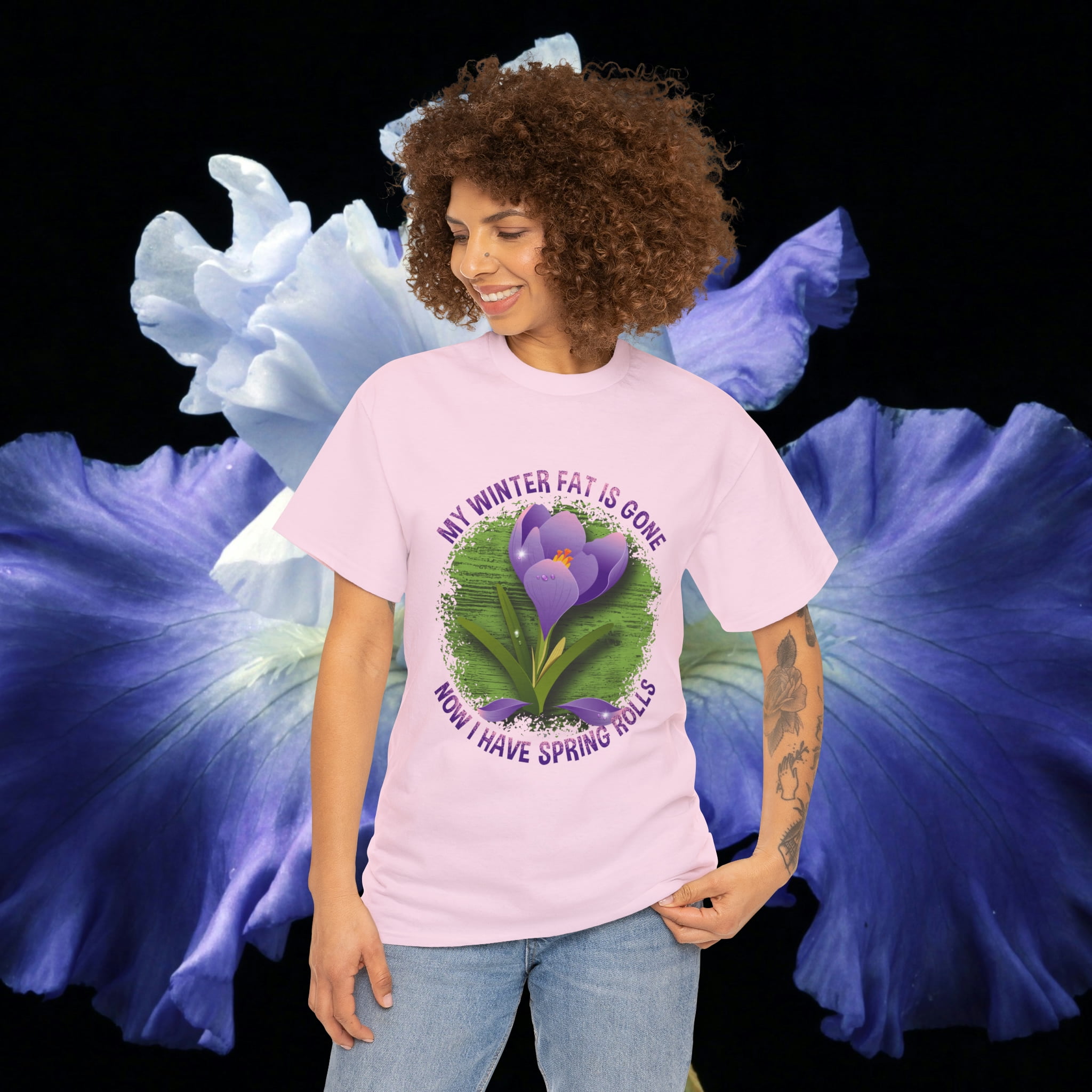 My Winter Fat Is Gone Now I Have Spring Rolls Unisex Heavy Cotton Tee ...