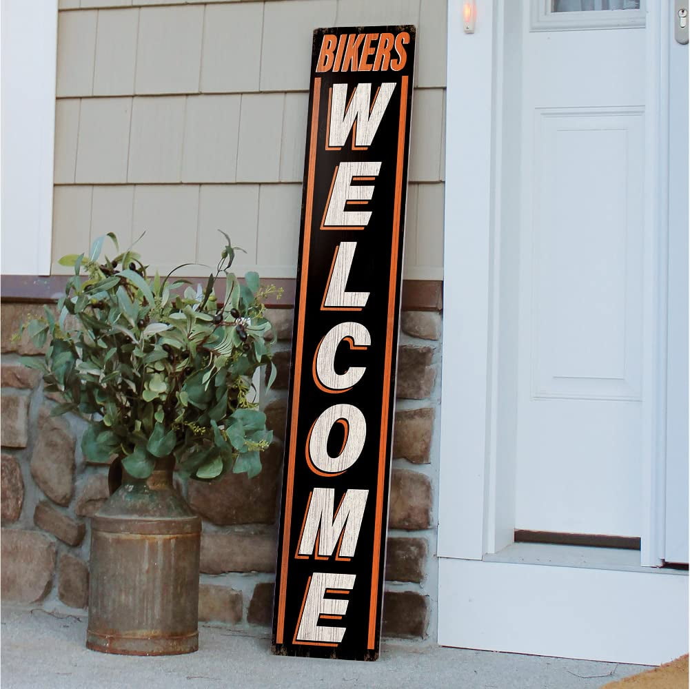 My Word! Bikers Welcome Motorcycle Porch Board Welcome Sign and porch ...