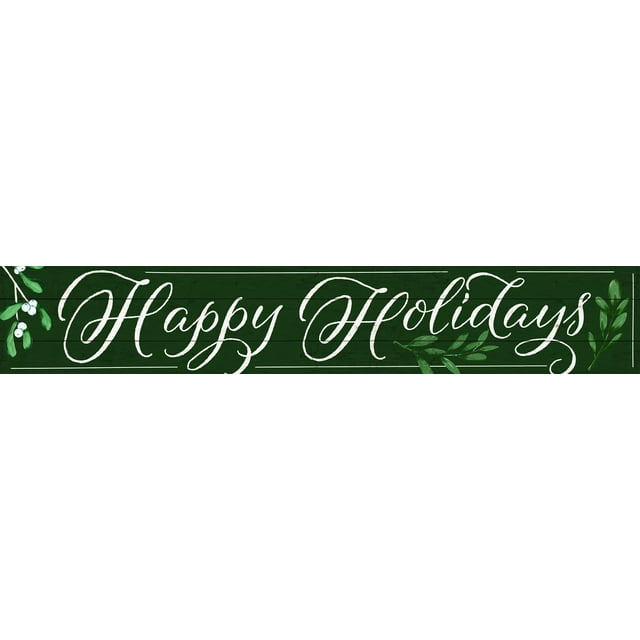 My Word! Happy Holiday's Horizontal Above Board Welcome Sign for Over a ...