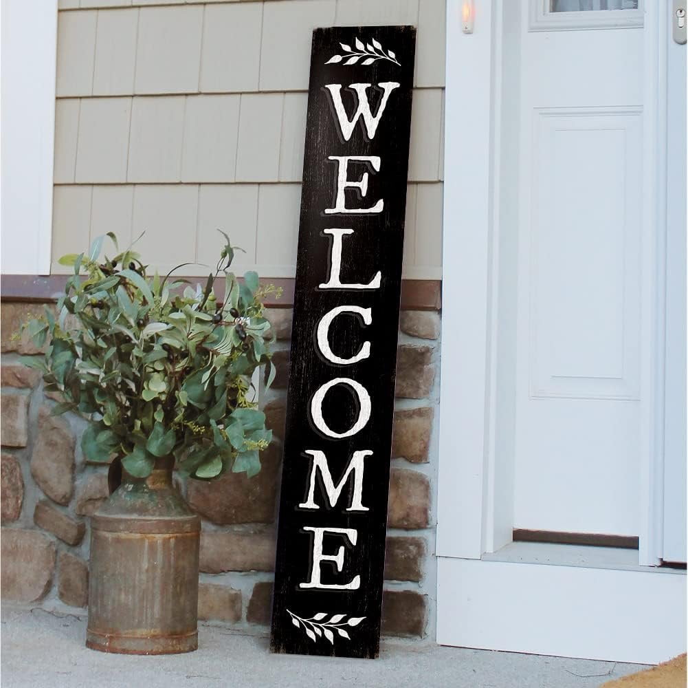My Word! Welcome Porch Sign, Multicolored Wood, 46.5 in. H - Walmart.com