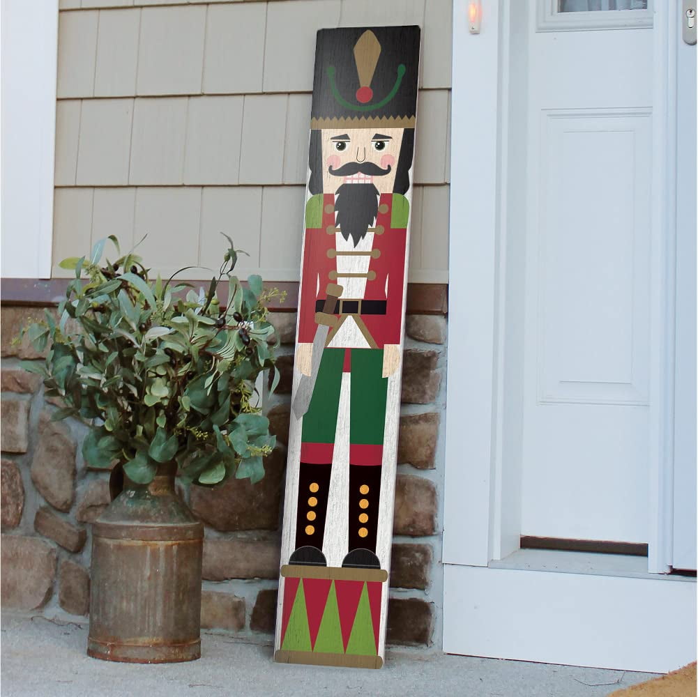 My Word! Nutcracker Black Hat Porch Board Welcome Sign & Porch Leaner ...