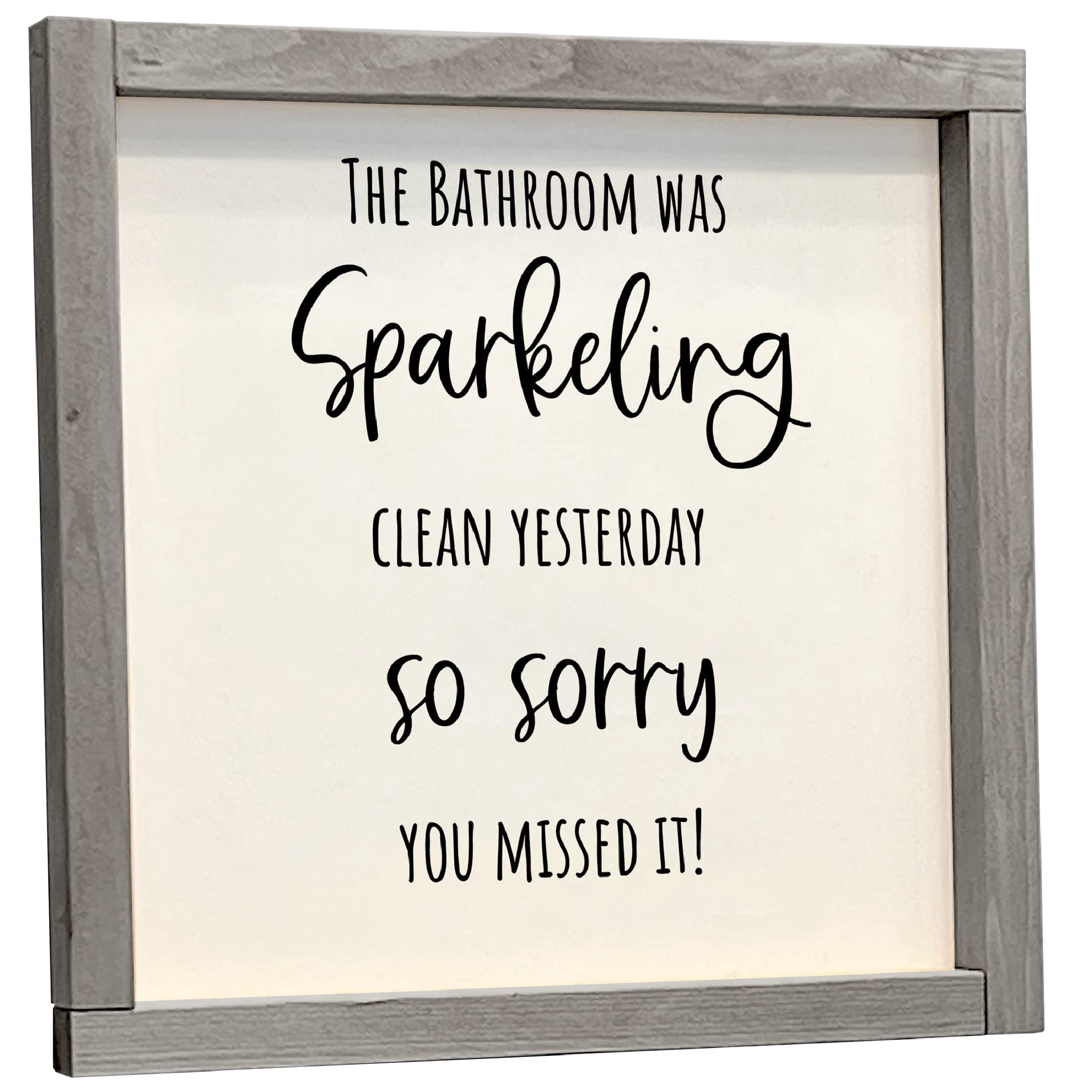 My Word! The Bathroom was Sparkling Clean Yesterday So Sorry You Missed ...