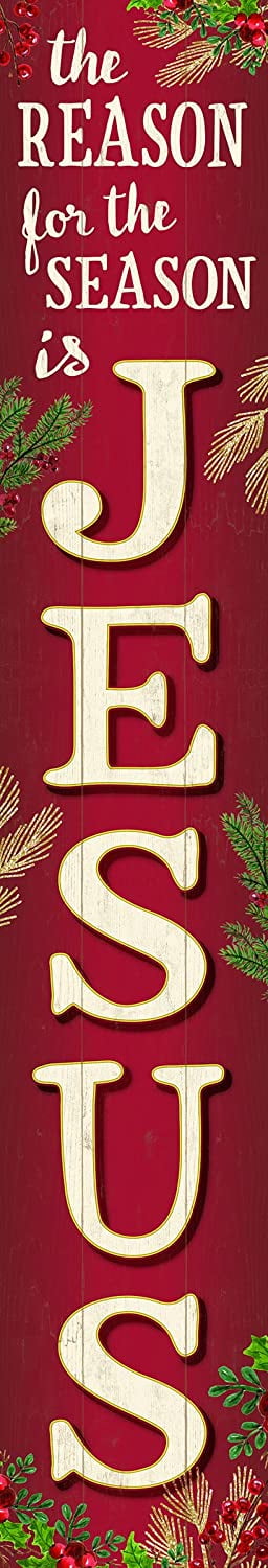 "My Word! Jesus Christmas Porch Board Welcome Sign & Leaner, Indoor ...