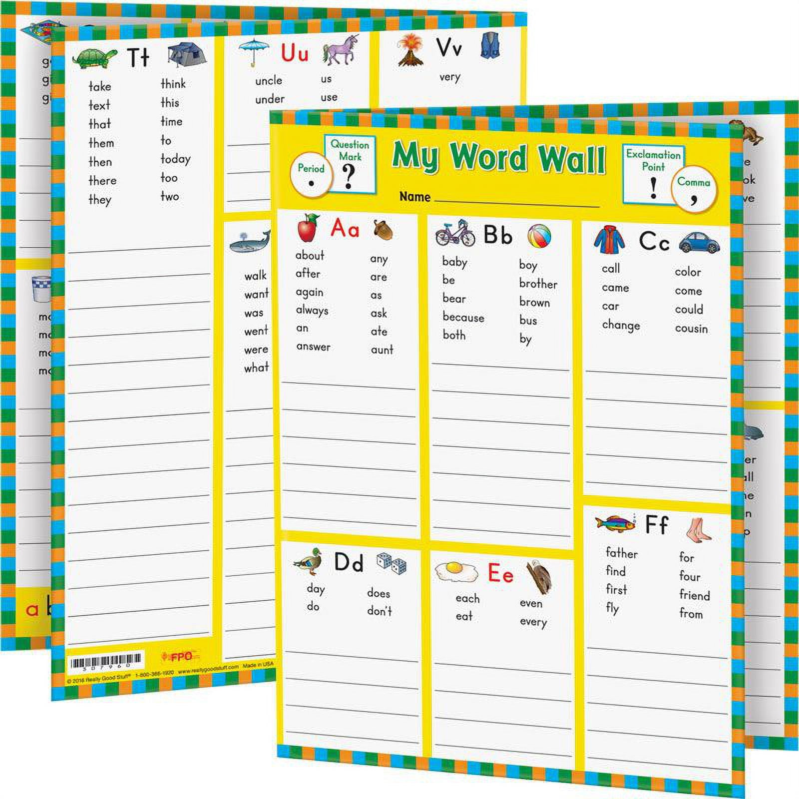 My Word Wall Folders: Grade 1 - Walmart.com