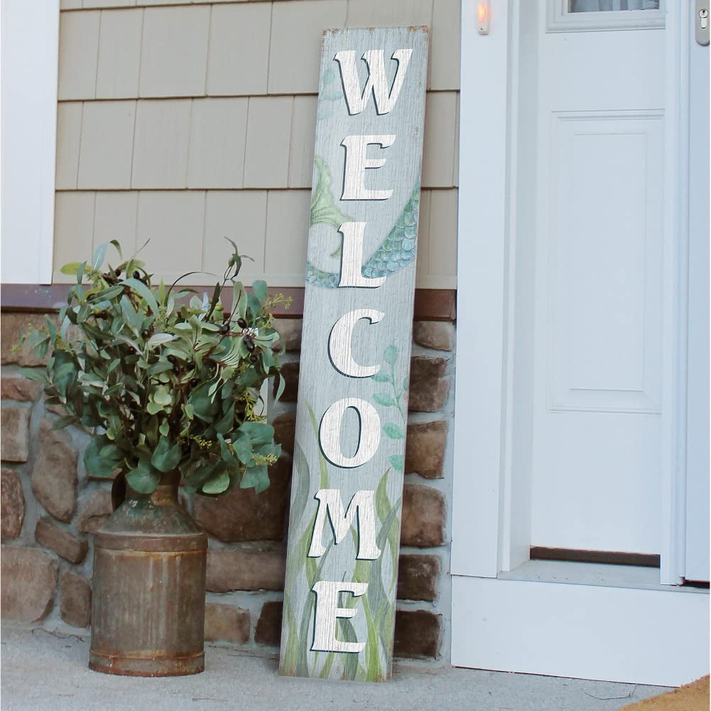 My Word! Welcome - Mermaid Tail Welcome Sign and porch leaner for Front ...