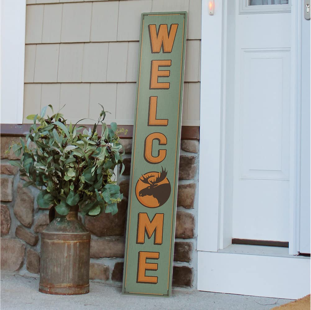Porfeet Welcome Porch Sign Cow Head Shaped DIY Craft Acrylic Ornamental ...